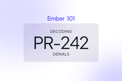 Decoding PR-242 Denials: A Comprehensive Guide for Healthcare RCM Teams